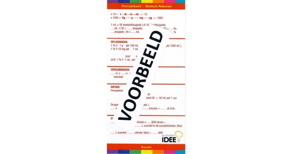 medisch-rekenformules_formulekaart_verpleegkundig-rekenen_formules